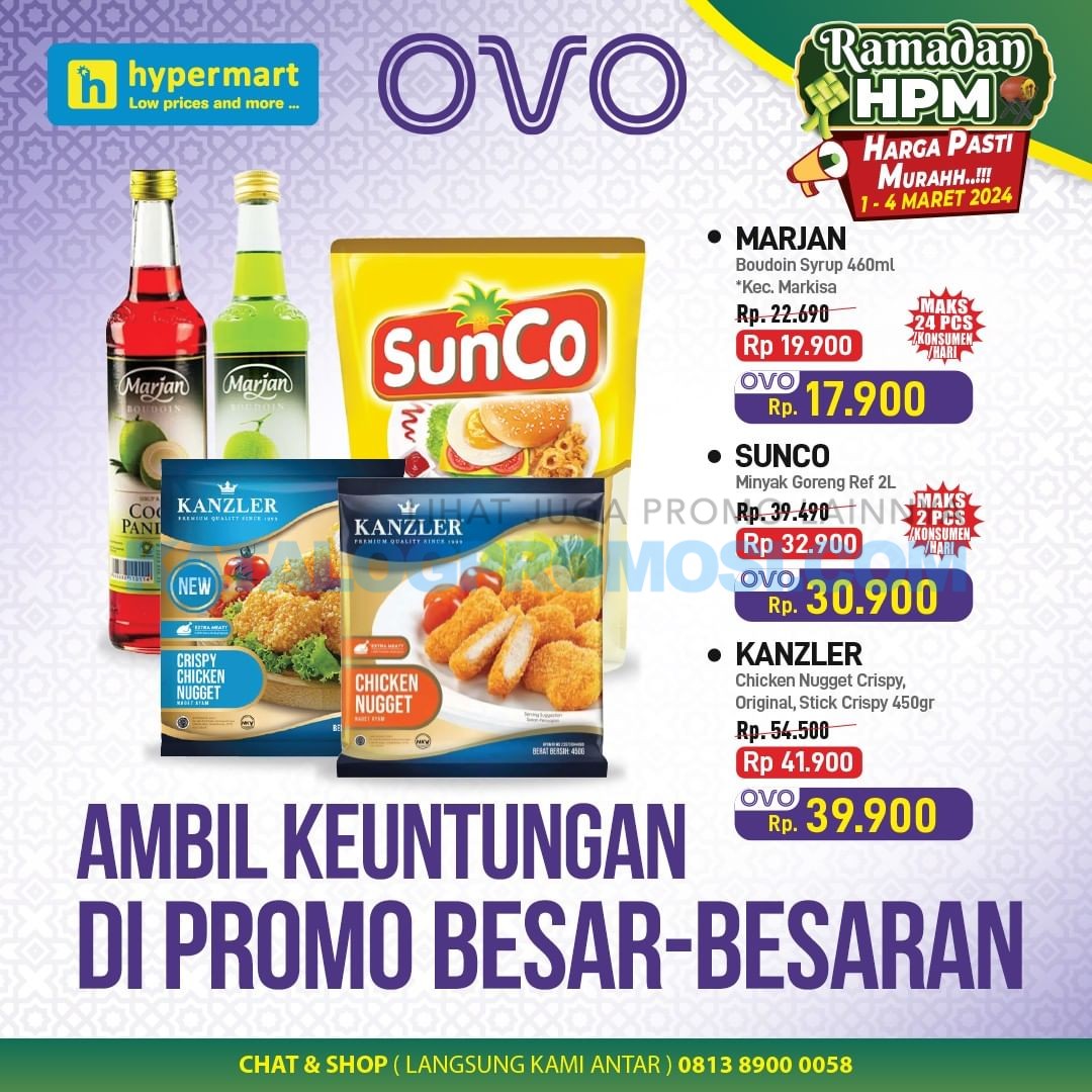 PROMO HYPERMART HARGA SPESIAL khusus TRANSAKSI PAKAI OVO • SoPasti.Com