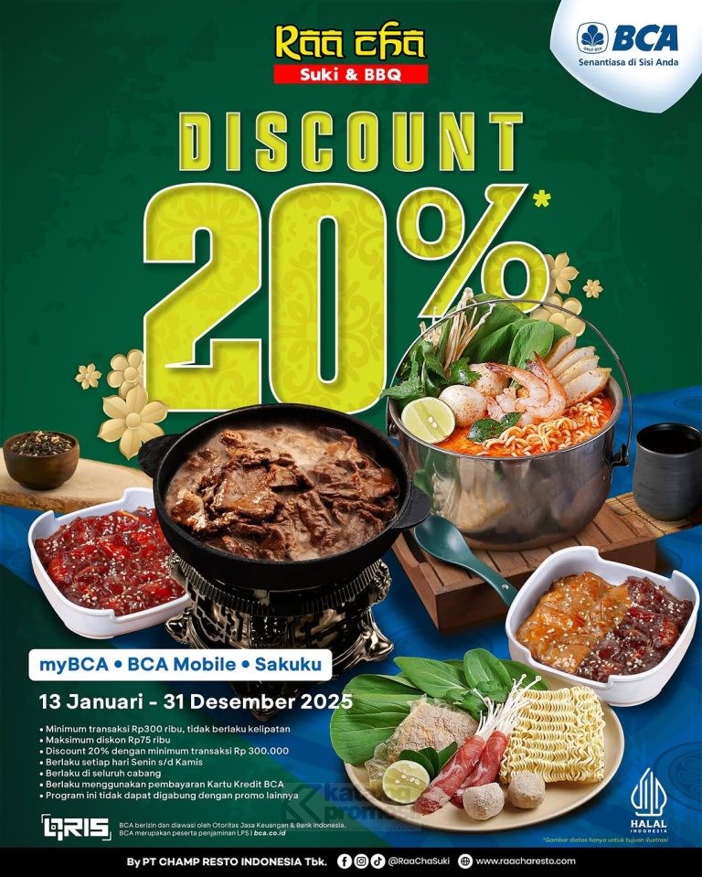 Promo Raa Cha Suki & BBQ Terbaru October 2025