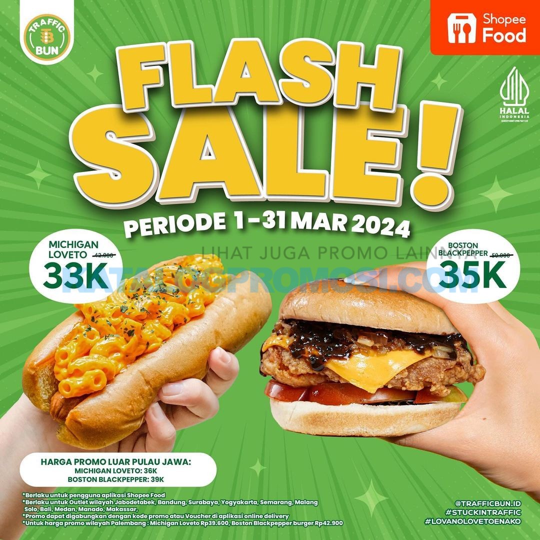 Promo TRAFFIC BUN SHOPEEFOOD FLASH SALE – Harga Spesial MICHIGAN LOVETO ...