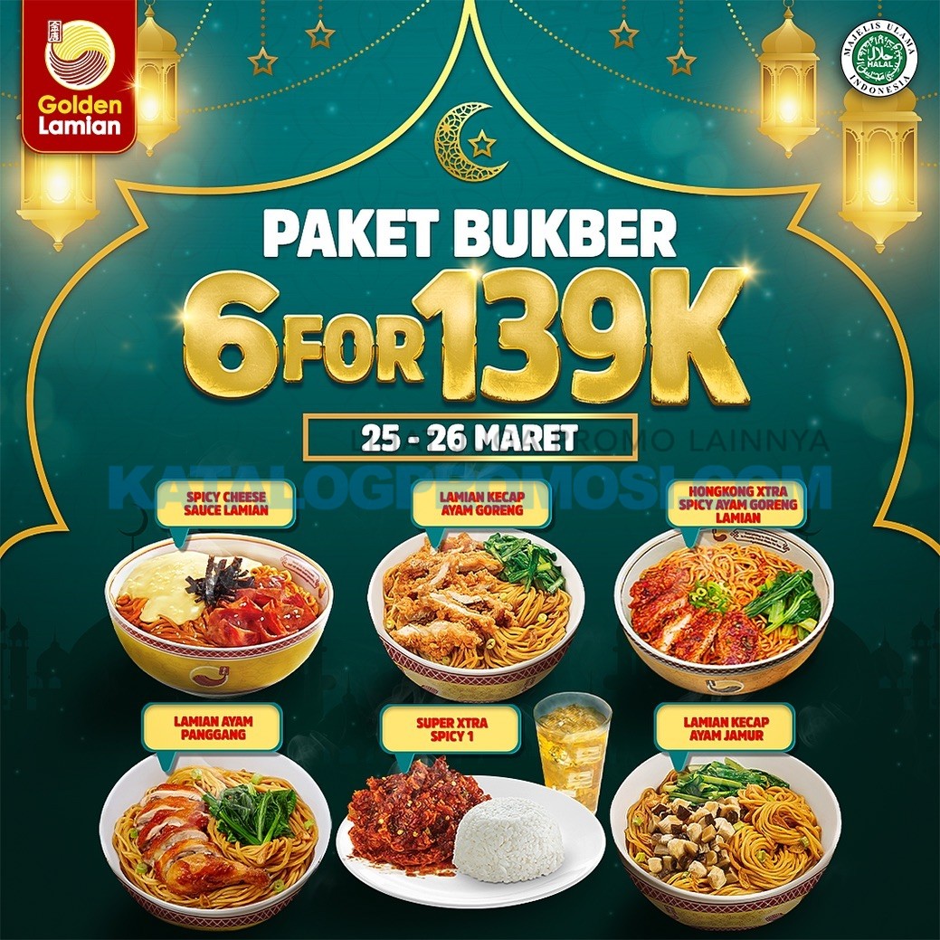 Promo GOLDEN LAMIAN PAKET BUKBER 6 FOR Rp. 139RIBU • SoPasti.Com