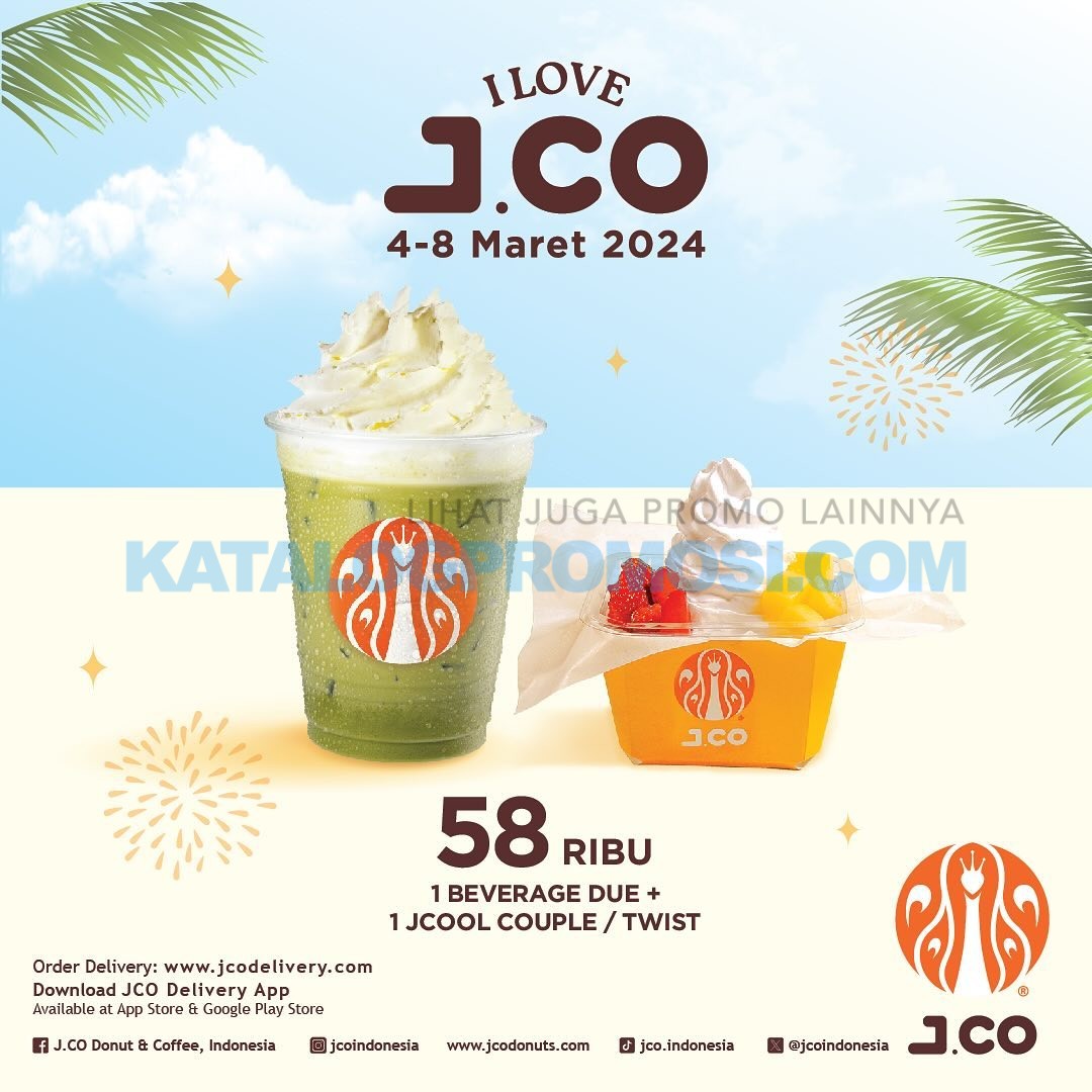 Promo I LOVE JCO ! Paket 2 Lusin Donuts hanya Rp. 113.000 • SoPasti.Com