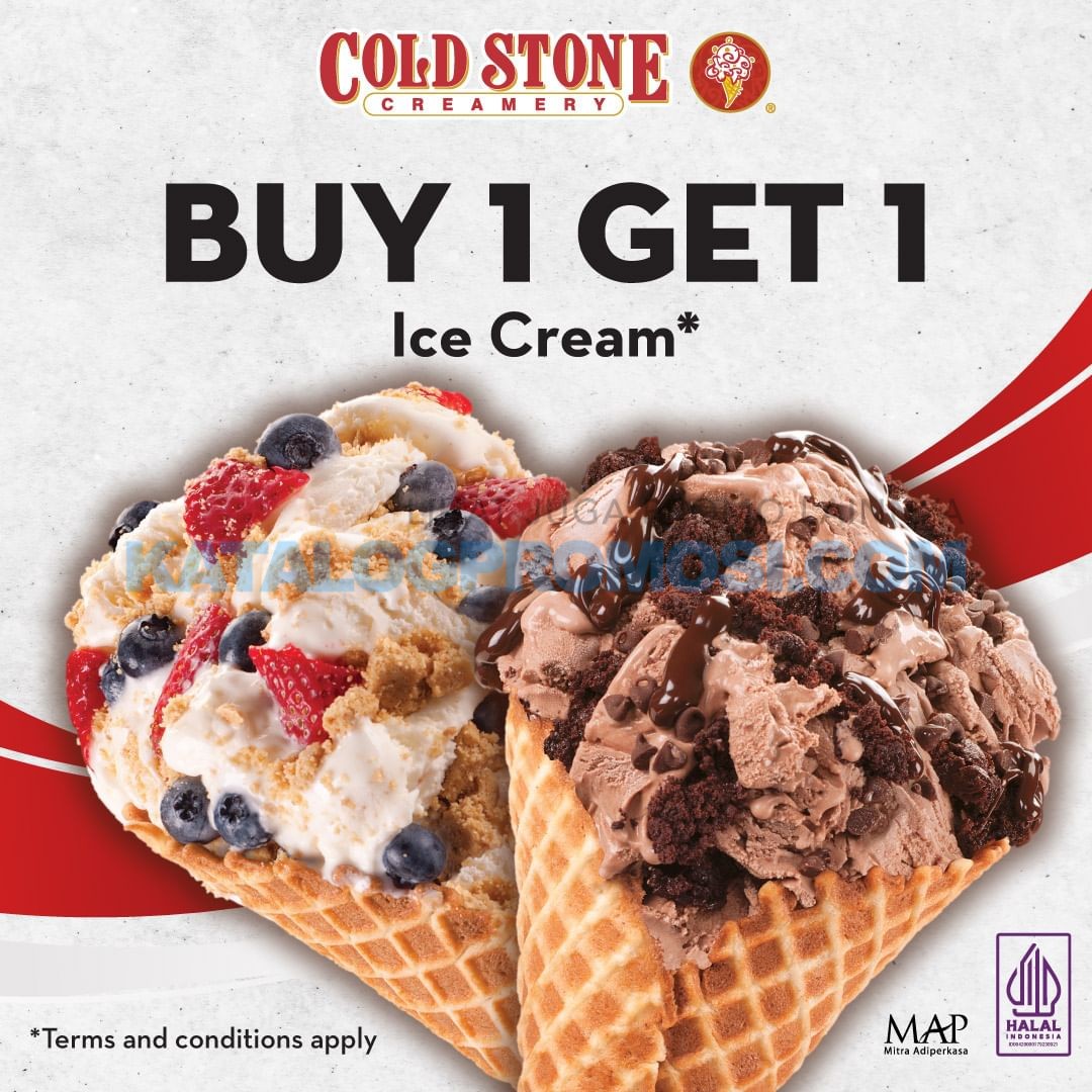 Promo COLD STONE SPECIAL PAYDAY – BUY 1 GET 1 FREE* • SoPasti.Com
