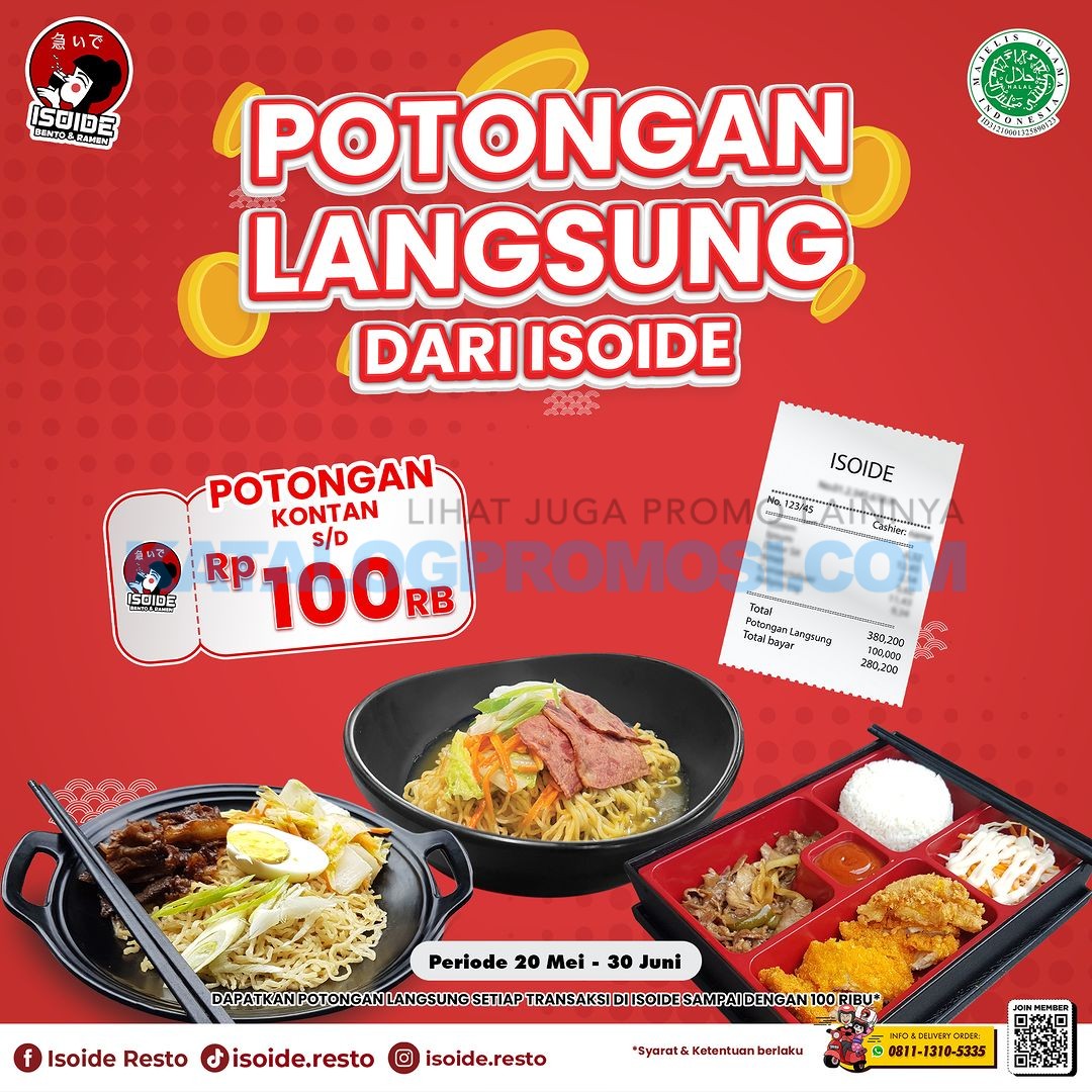 Promo ISOIDE POTONGAN LANGSUNG HINGGA Rp. 100RB • SoPasti.Com
