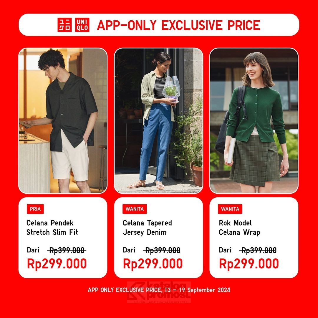 Promo UNIQLO APP-ONLY EXCLUSIVE PRICE • SoPasti.Com
