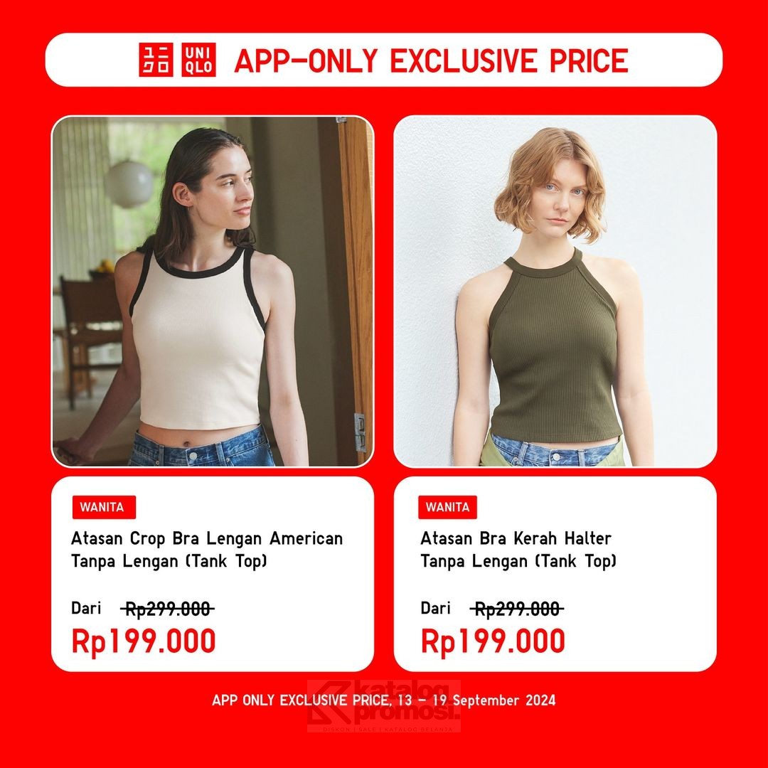 Promo UNIQLO APP-ONLY EXCLUSIVE PRICE • SoPasti.Com