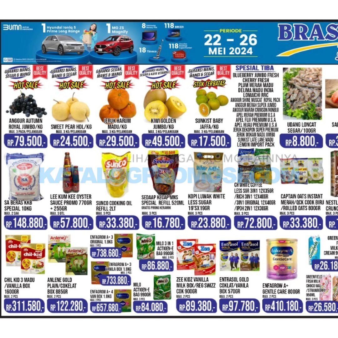 KATALOG BRASTAGI SUPERMARKET Promo Weekend periode 22-26 MEI 2024