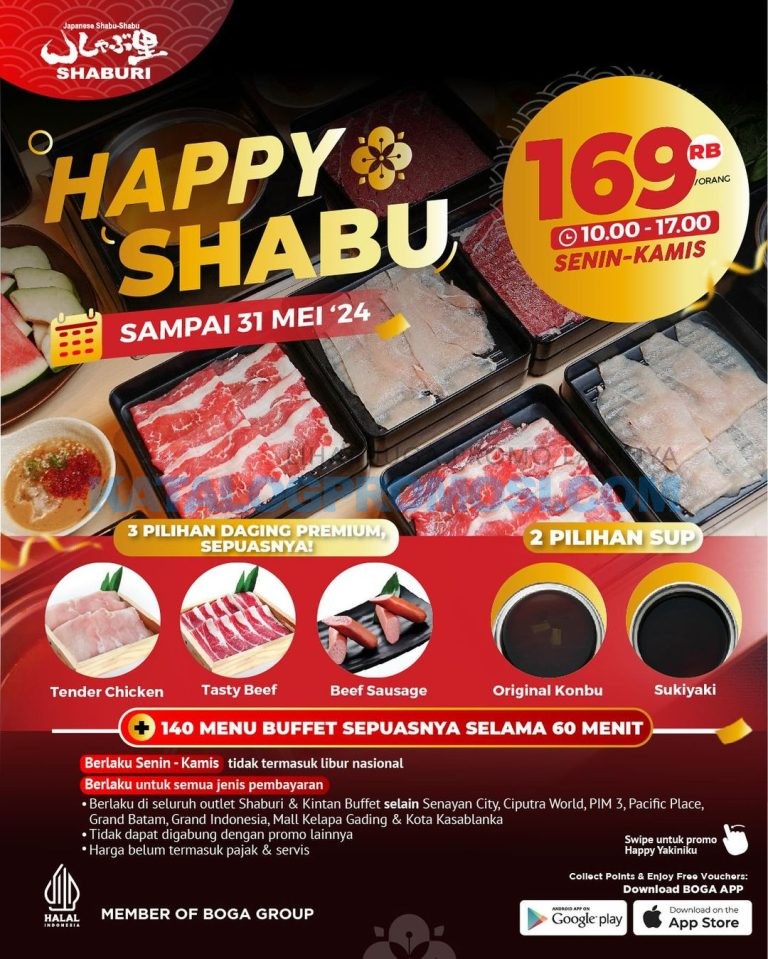 Promo SHABURI dan KINTAN BUFFET Happy Package Shabu / Yakiniku mulai Rp ...