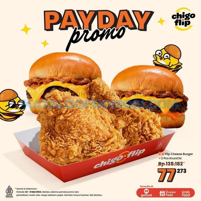 Promo CHIGO X FLIP PAYDAY, HARGA SPESIAL mulai Rp. 17RIBUAN aja • SoPasti.Com