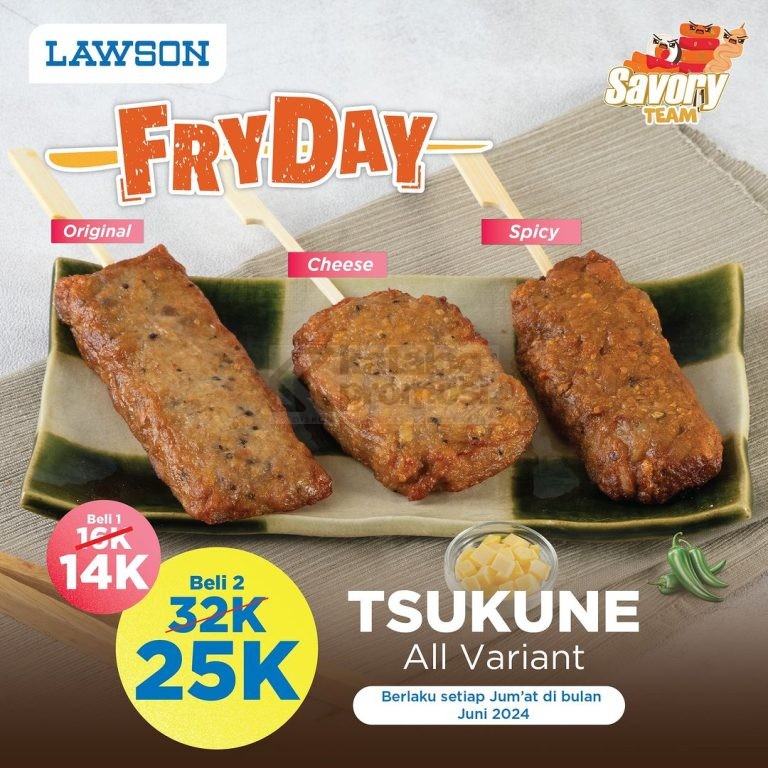 Promo LAWSON FRYDAY – HARGA SPESIAL untuk Pembelian Tsukune mulai Rp ...