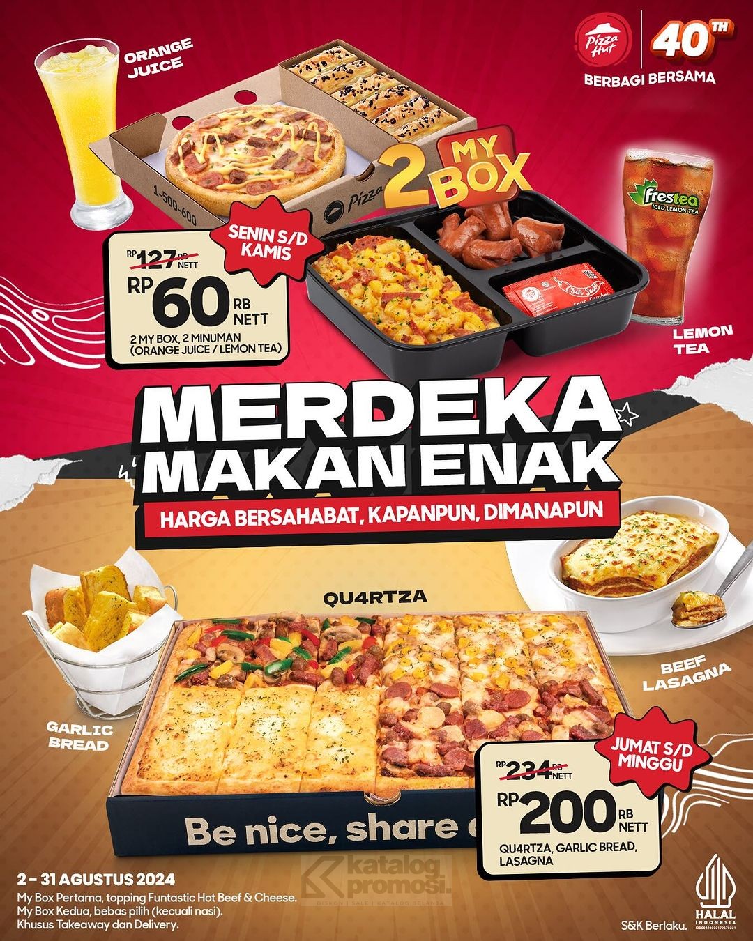 Promo PIZZA HUT MERDEKA MAKAN ENAK – PAKET SPESIAL mulai Rp. 60RIBUAN ...