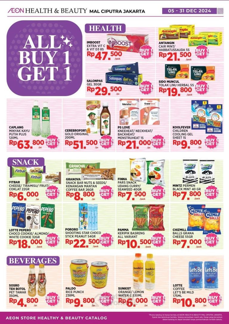 Promo Aeon Store Indonesia Katalog Terbaru 28 Agustus - 10 September 2025