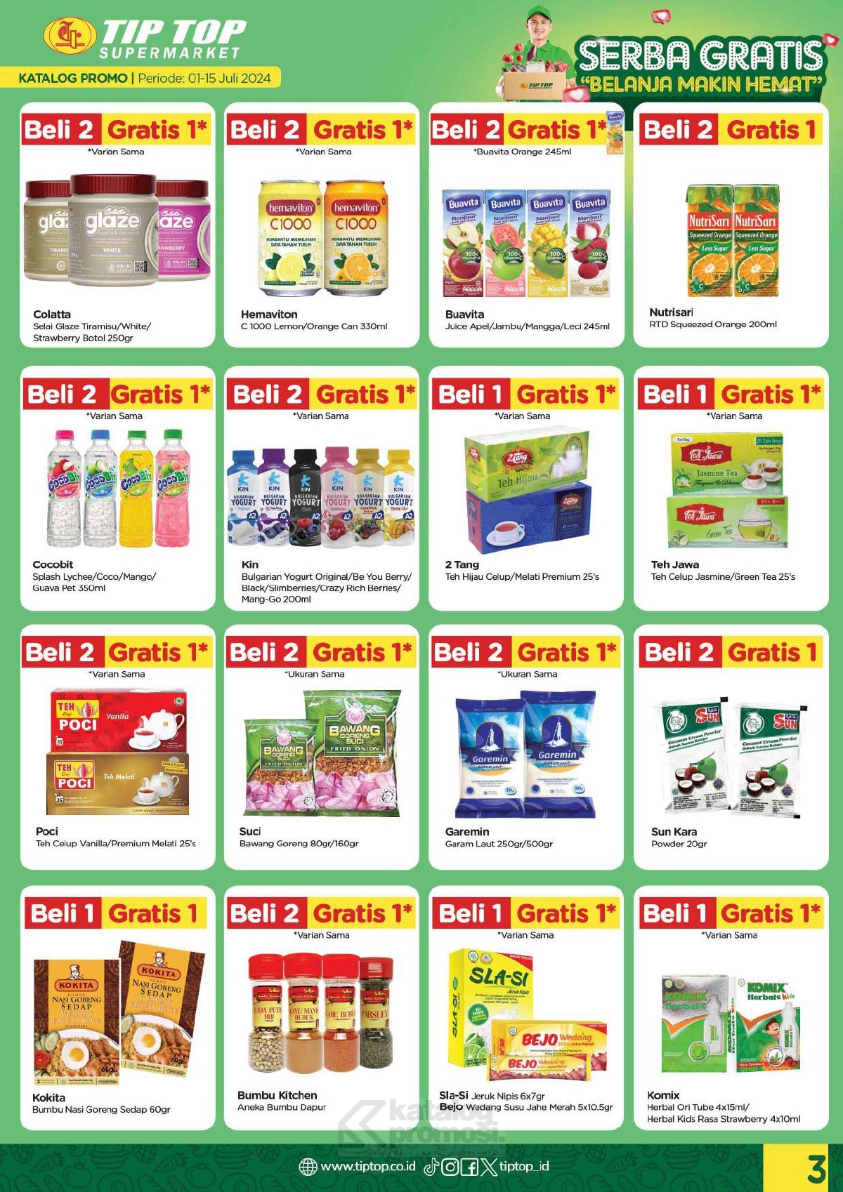 Promo TIP TOP SWALAYAN Katalog Mingguan 01-15 JULI 2024 • SoPasti.Com