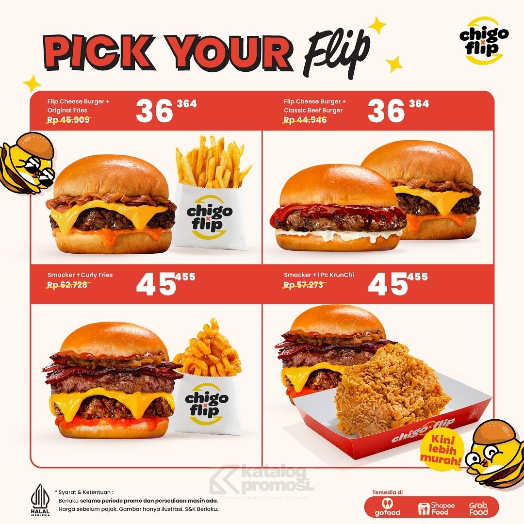 Promo Chigo x Flip Harga Spesial Bundle Pick Your Flip mulai dari Rp. 31.818 • SoPasti.Com