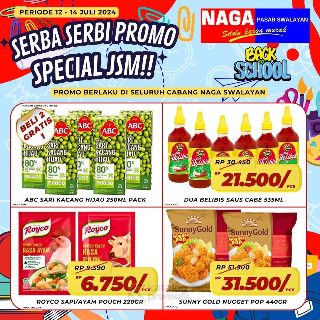 Promo JSM Naga Swalayan Weekend 12-14 JULI 2024 • SoPasti.Com