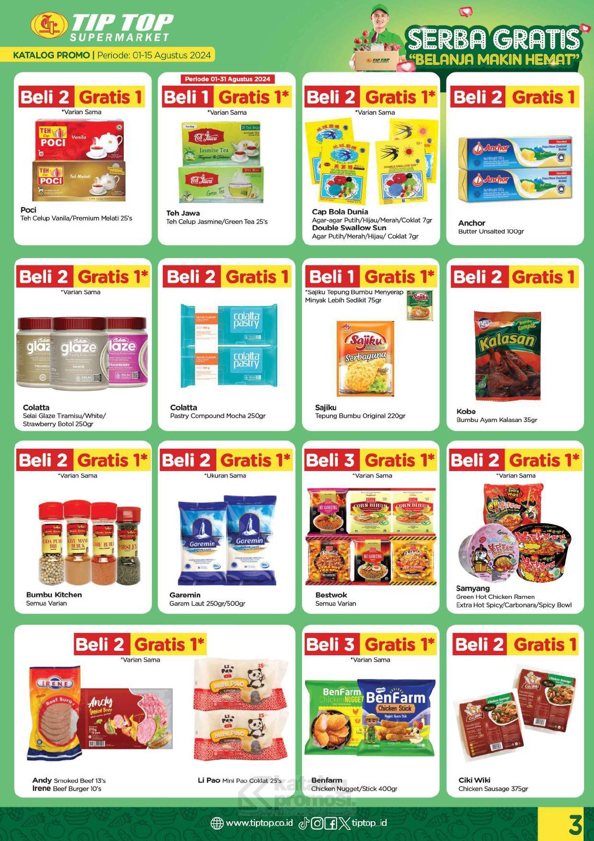 Promo TIP TOP SWALAYAN Katalog Mingguan 01-15 AGUSTUS 2024 • SoPasti.Com