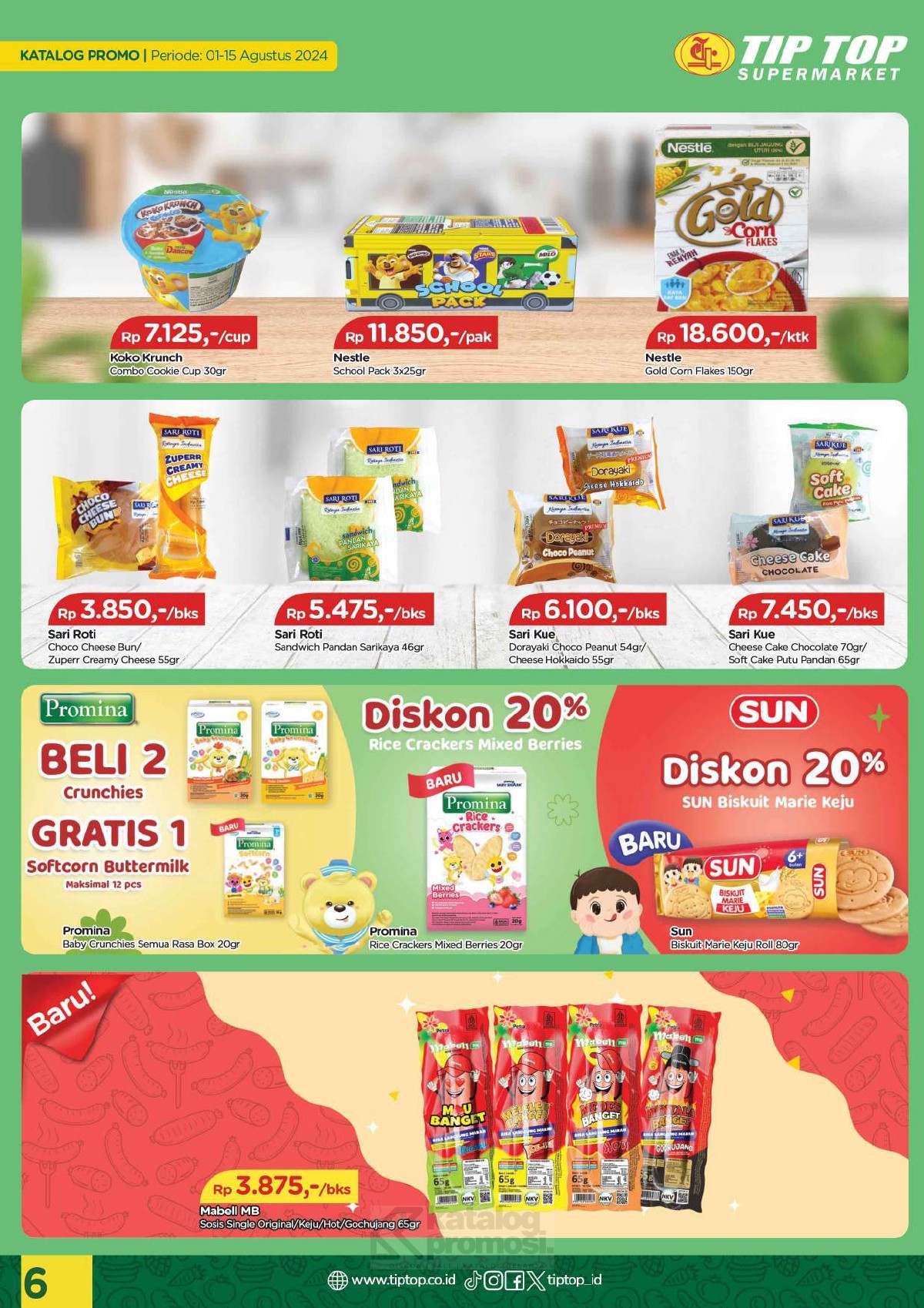 Promo TIP TOP SWALAYAN Katalog Mingguan 01-15 AGUSTUS 2024 • SoPasti.Com