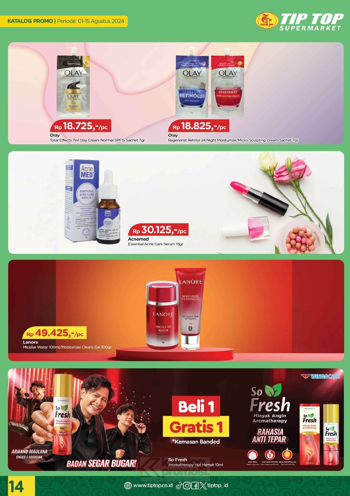 Promo TIP TOP SWALAYAN Katalog Mingguan 01-15 AGUSTUS 2024 • SoPasti.Com