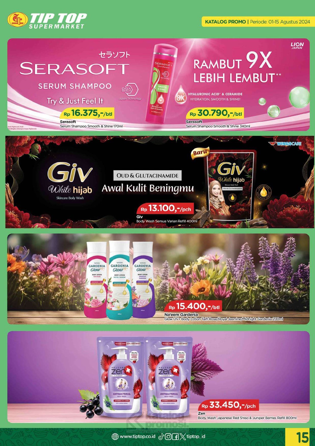 Promo TIP TOP SWALAYAN Katalog Mingguan 01-15 AGUSTUS 2024 • SoPasti.Com