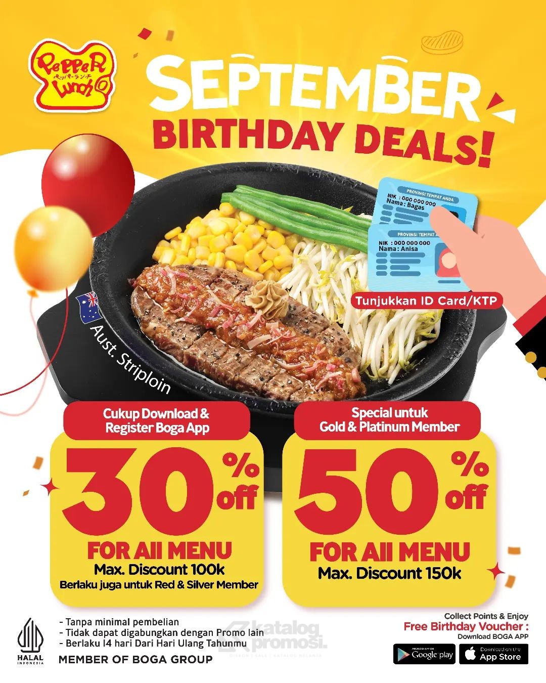 Promo PEPPER LUNCH BIRTHDAY SPECIAL – DISKON hingga 50% • SoPasti.Com