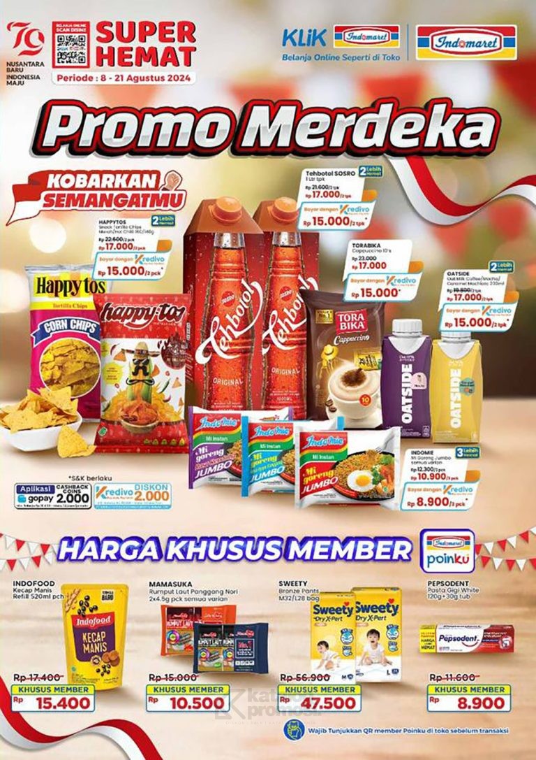 Promo JSM Indomaret dan HUT Kemerdekaan Diskon hingga Dapat Hadiah 16 ...