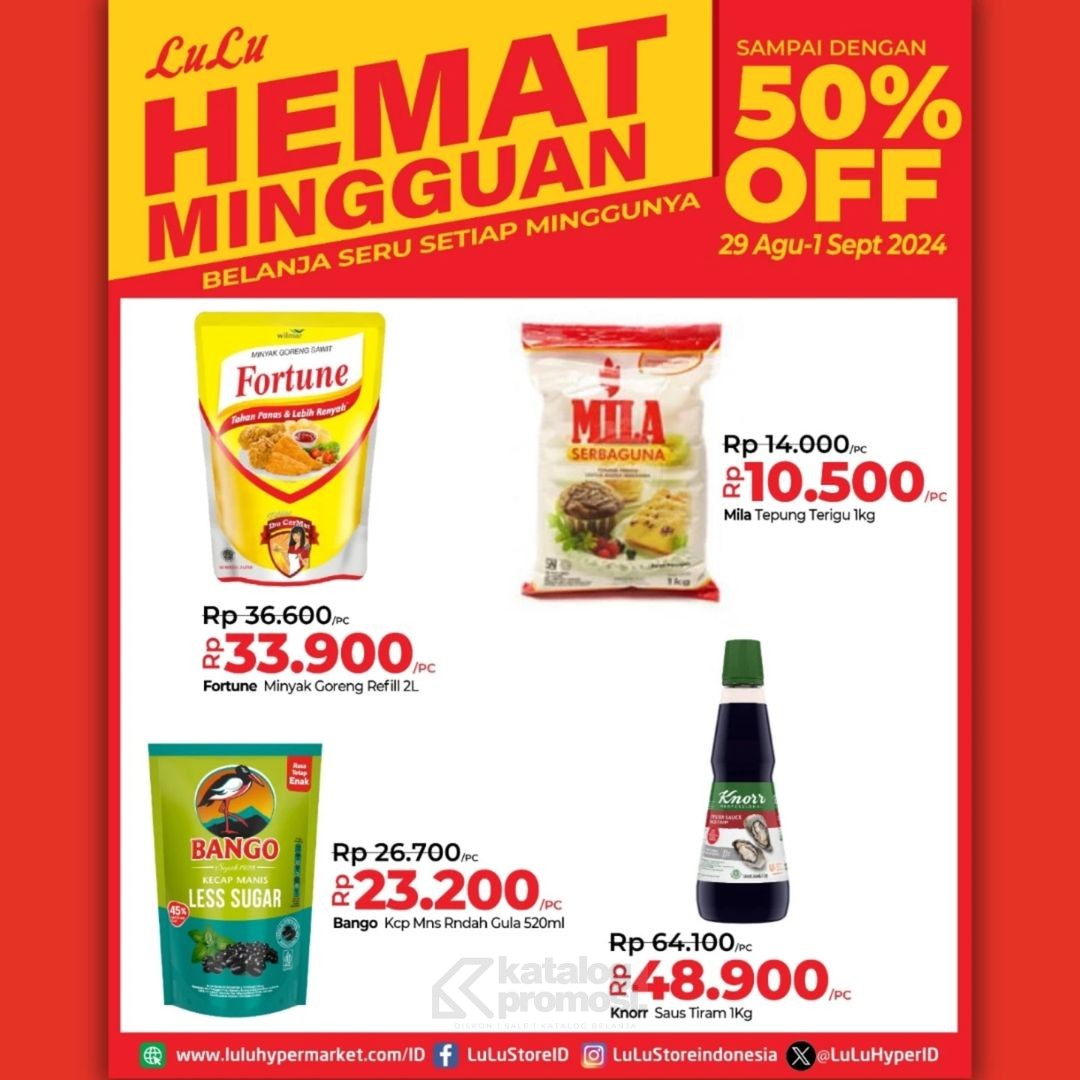 Promo JSM LULU HYPERMARKET HEMAT MINGGUAN 29 AGUSTUS – 01 SEPTEMBER ...
