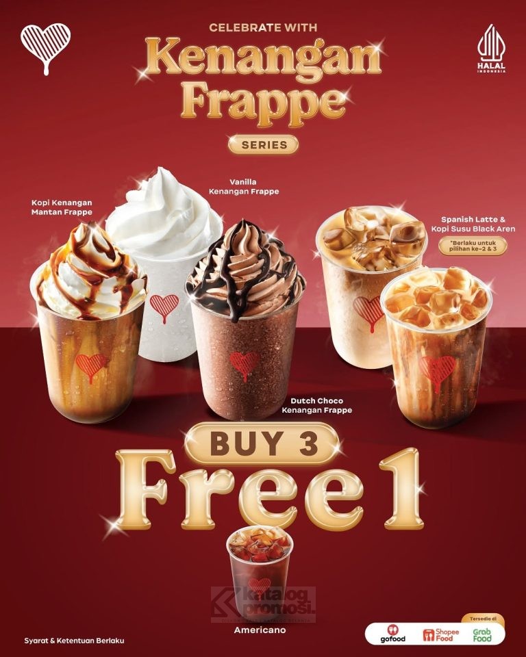 Promo Kopi Kenangan Baru! Kenangan Frappe series Mulai Rp. 25 RIBU