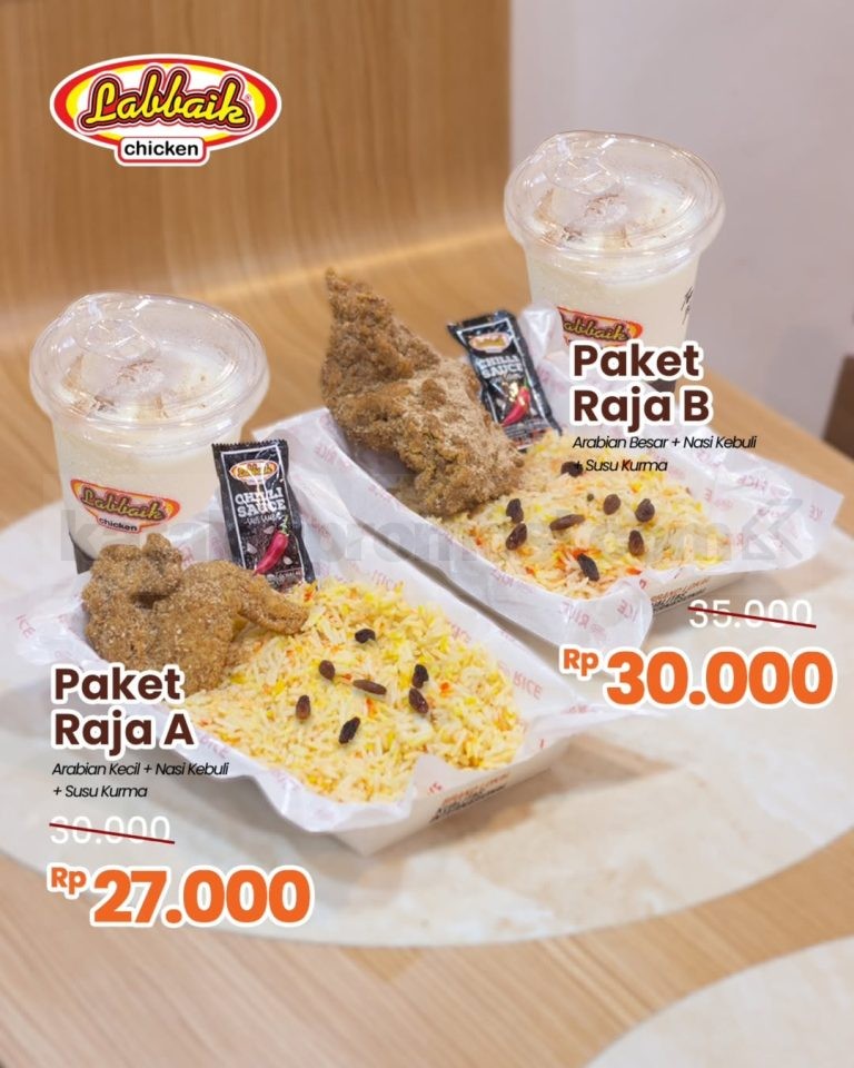 Promo Labbaik Paket Raja Nasi Kebuli Mulai Rp27.000