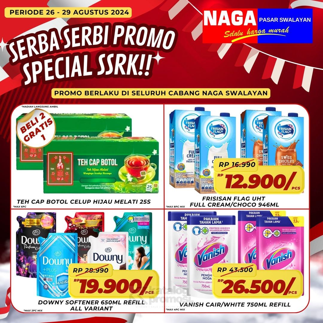Promo Naga Swalayan WEEKDAY 26-29 AGUSTUS 2024 • SoPasti.Com