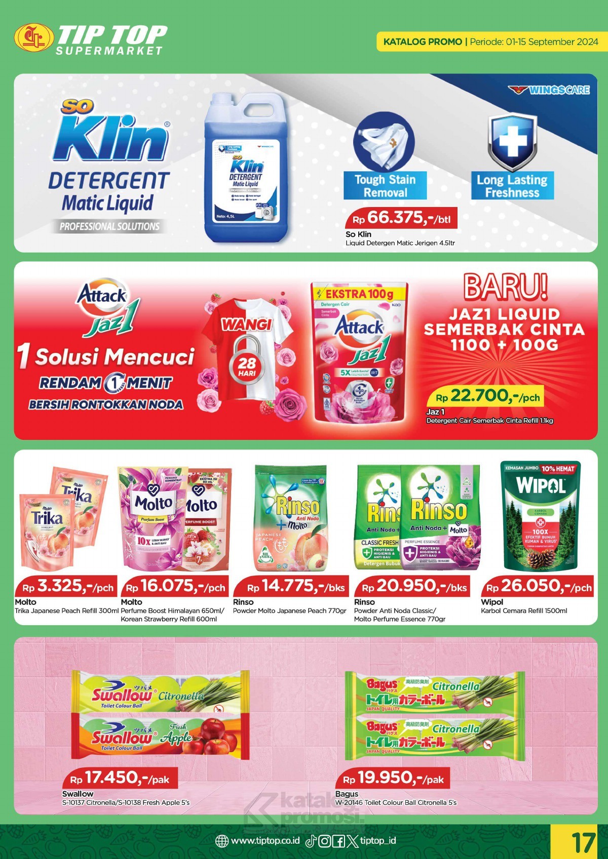 Promo TIP TOP SWALAYAN Katalog Mingguan 01-15 SEPTEMBER 2024 – SoPasti.Com