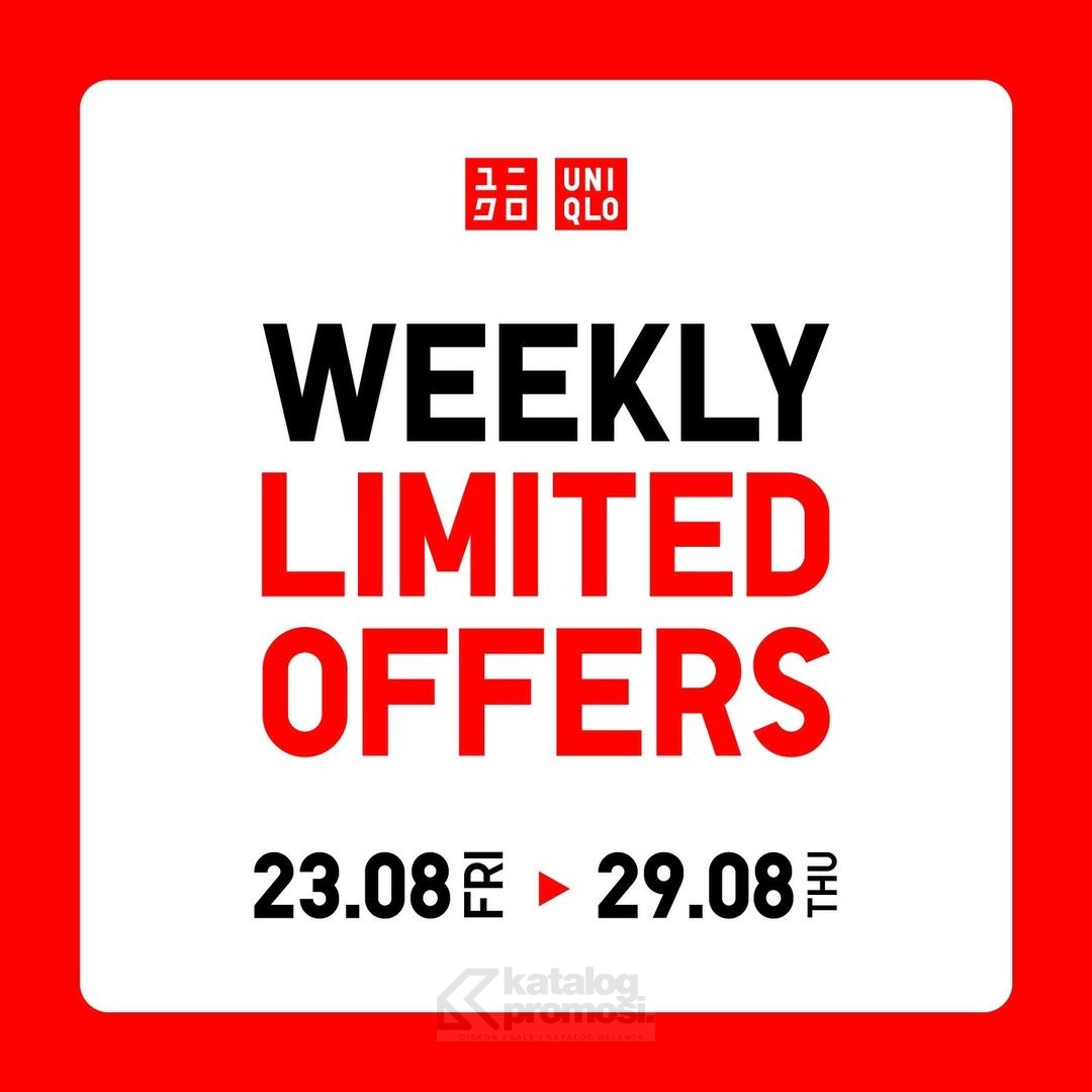 Promo UNIQLO WEEKLY LIMITED OFFERS • SoPasti.Com