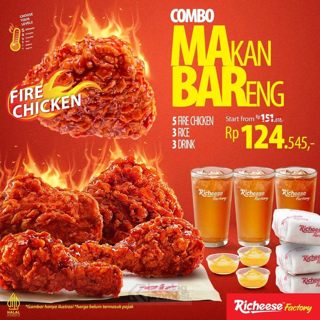 Promo RICHEESE FACTORY Combo MABAR Harga Mulai Dari Rp 124.545 ...