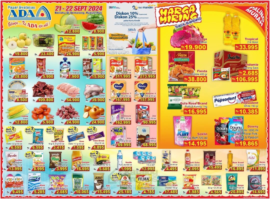 Promo ADA PASAR SWALAYAN Katalog JSM periode 21-22 September 2024 ...