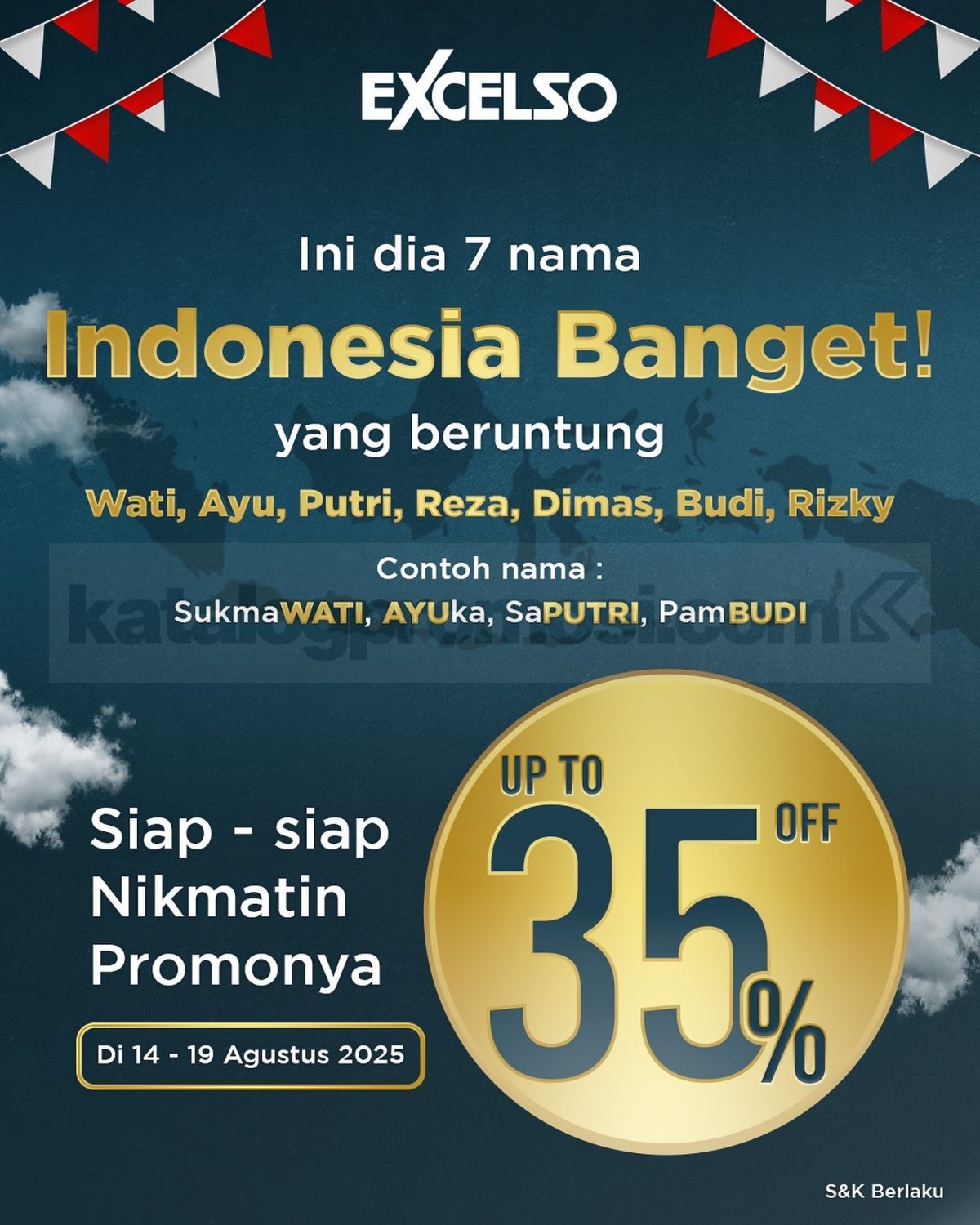 Promo Excelso Merdeka Diskon hingga 35% • SoPasti.Com