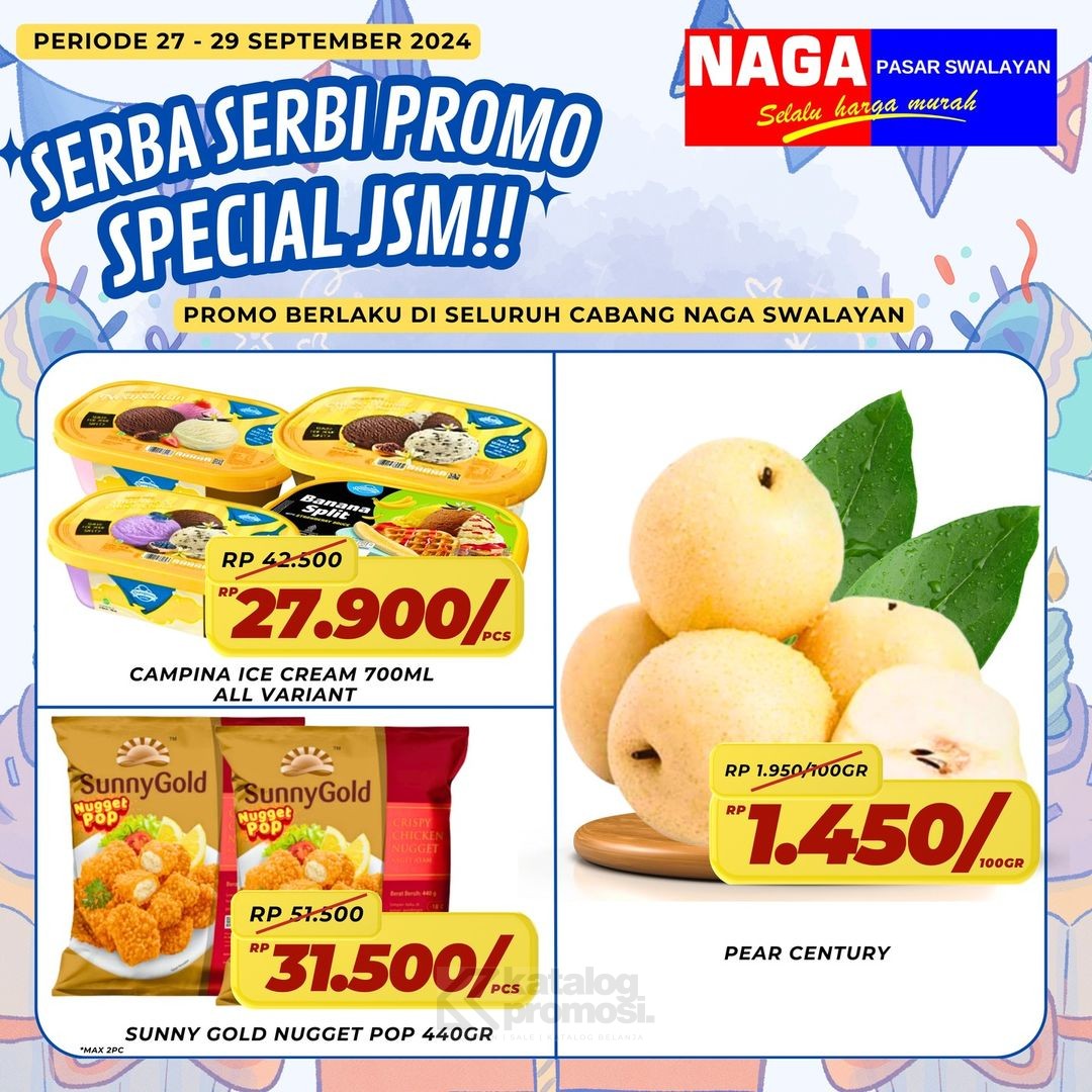 Promo JSM Naga Swalayan Weekend 27-29 SEPTEMBER 2024 • SoPasti.Com