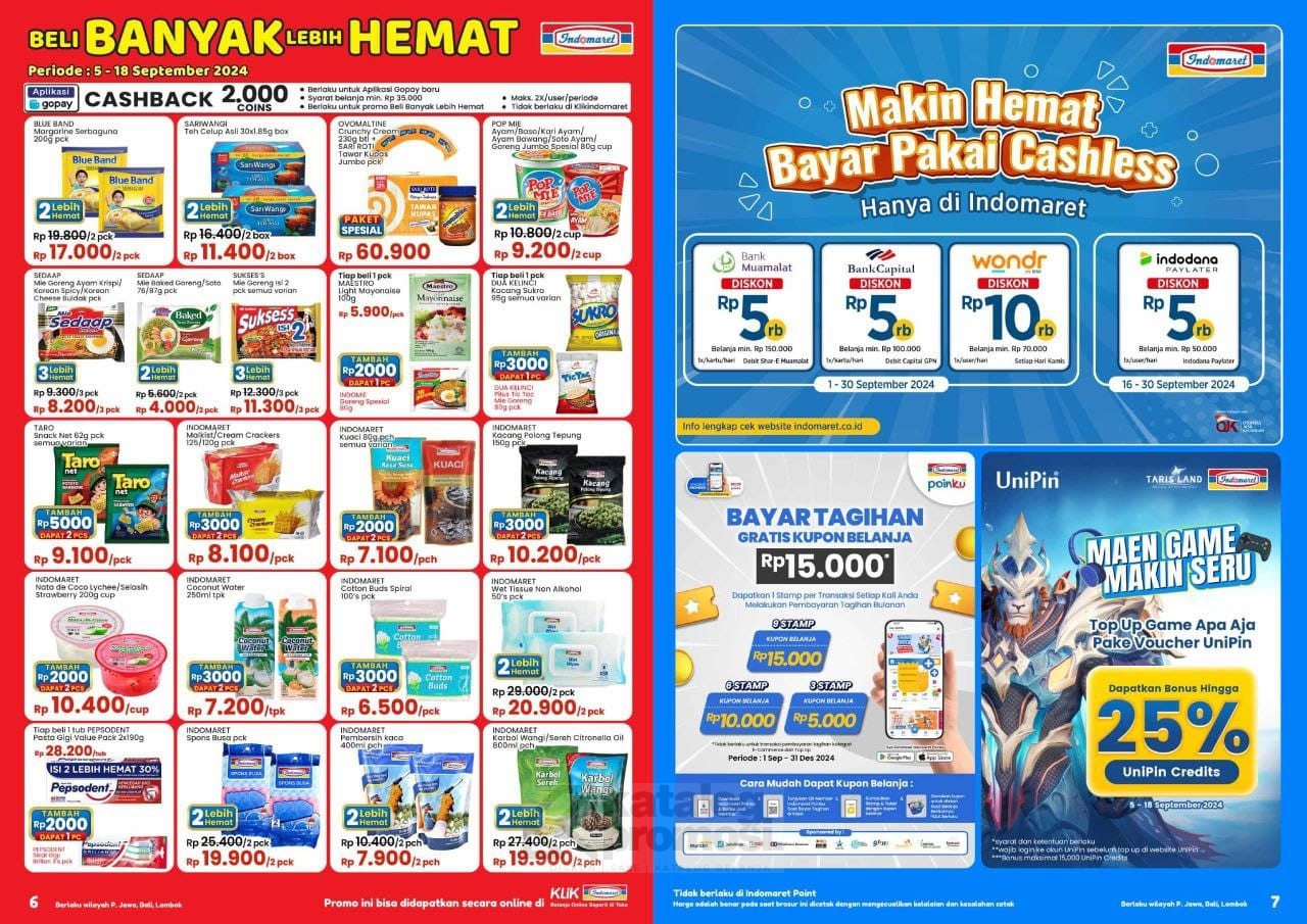 Promo INDOMARET KATALOG 05-18 SEPTEMBER 2024 • SoPasti.Com