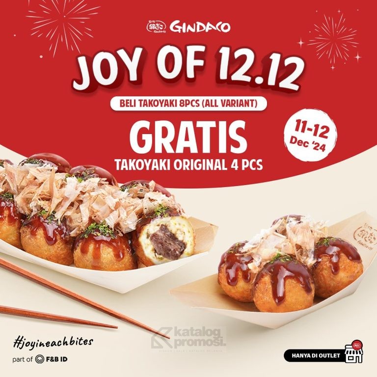 Promo Gindaco January 2025 Terbaru Hari ini