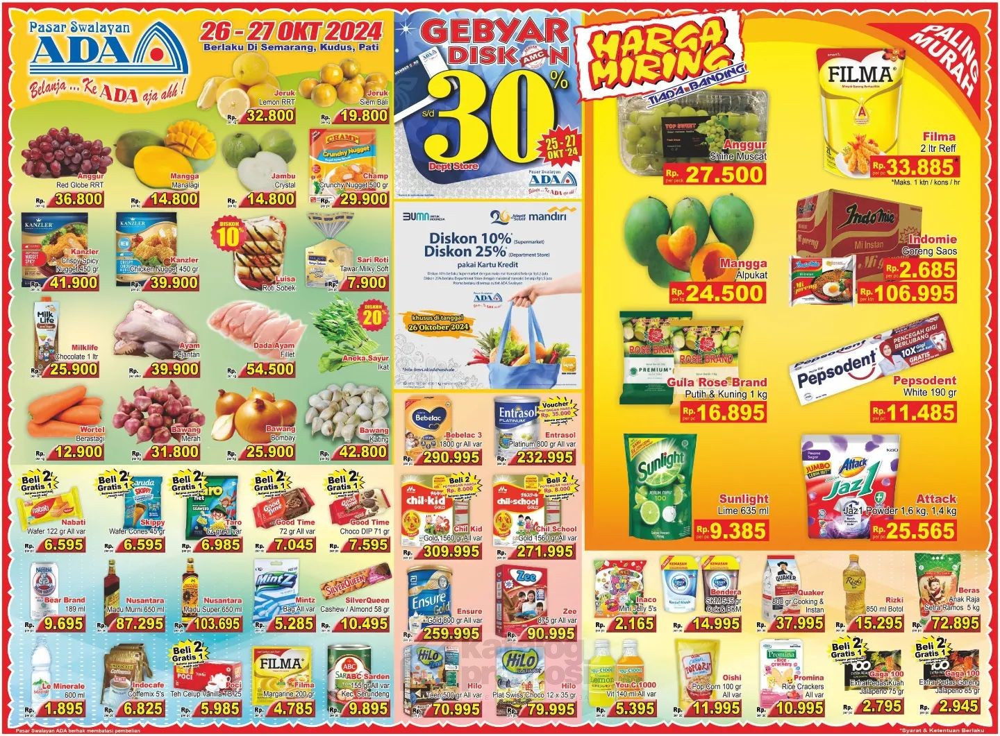 Promo ADA PASAR SWALAYAN Katalog JSM 19-20 OKTOBER 2024 • SoPasti.Com