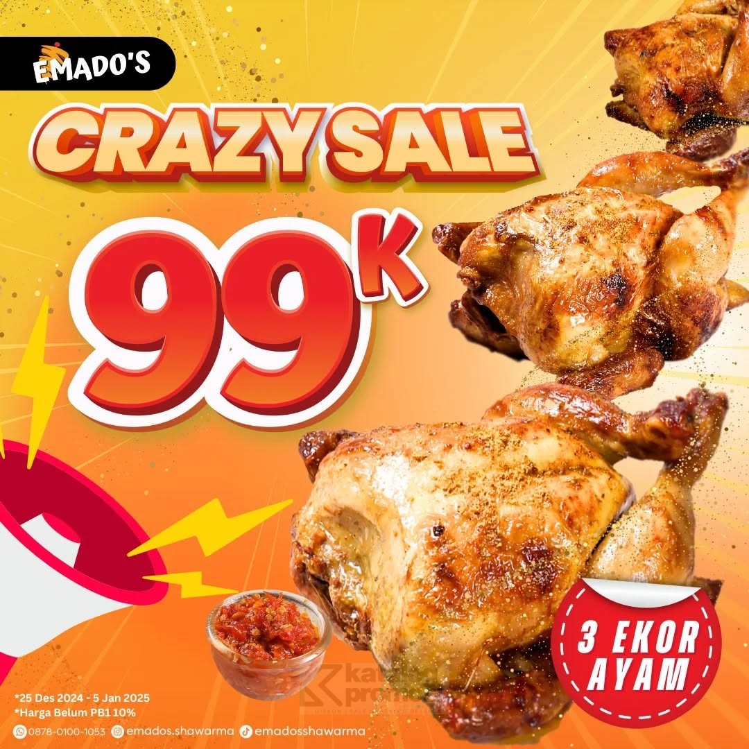 Promo Emados Shawarma January 2025 Terbaru Hari ini