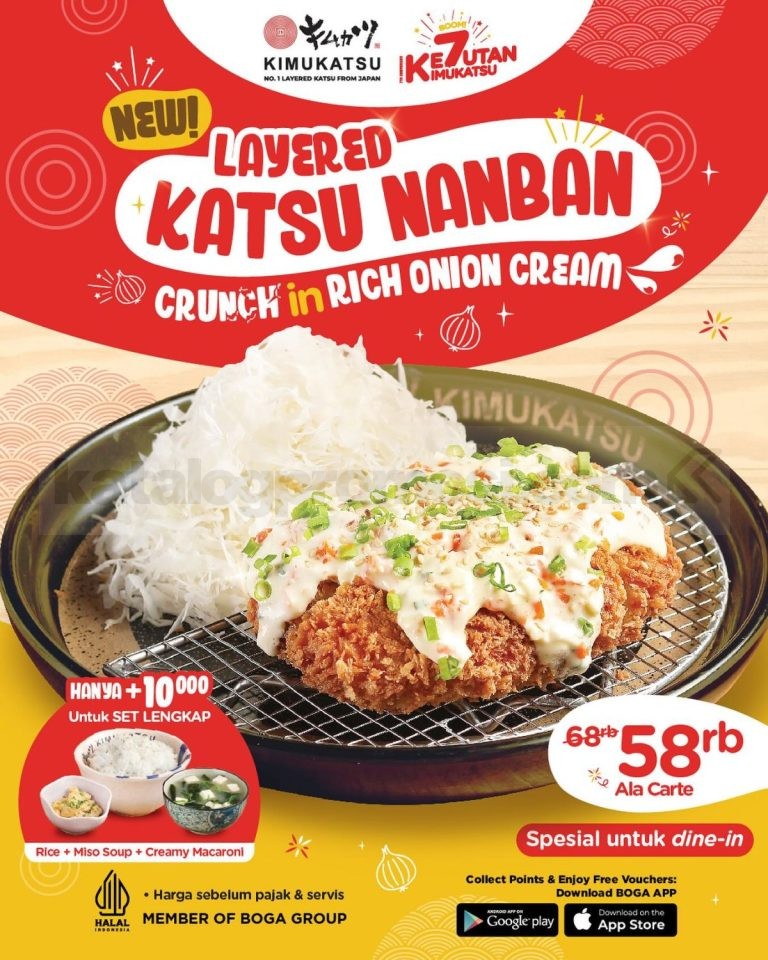 Promo Kimukatsu Layered Katsu Nanban Mulai Rp58.000