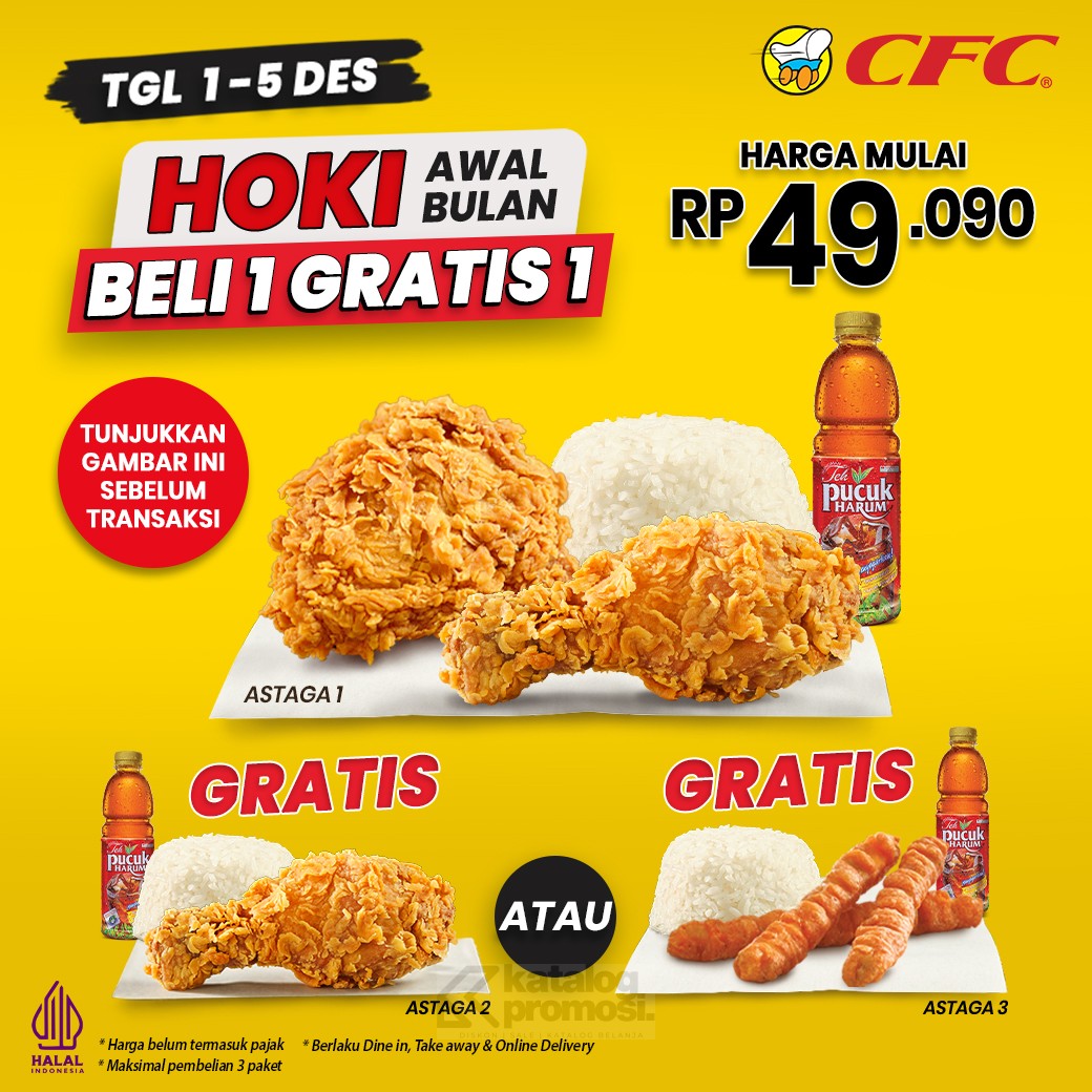 Promo CFC HOKI AWAL BULAN - BELI 1 GRATIS 1