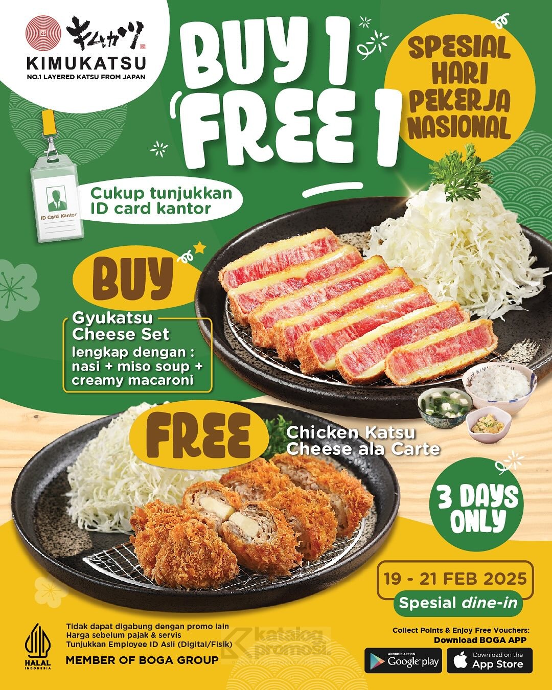 Promo Kimukatsu Hari Pekerja Nasional – Beli 1 Gratis 1 Menu* • SoPasti.Com