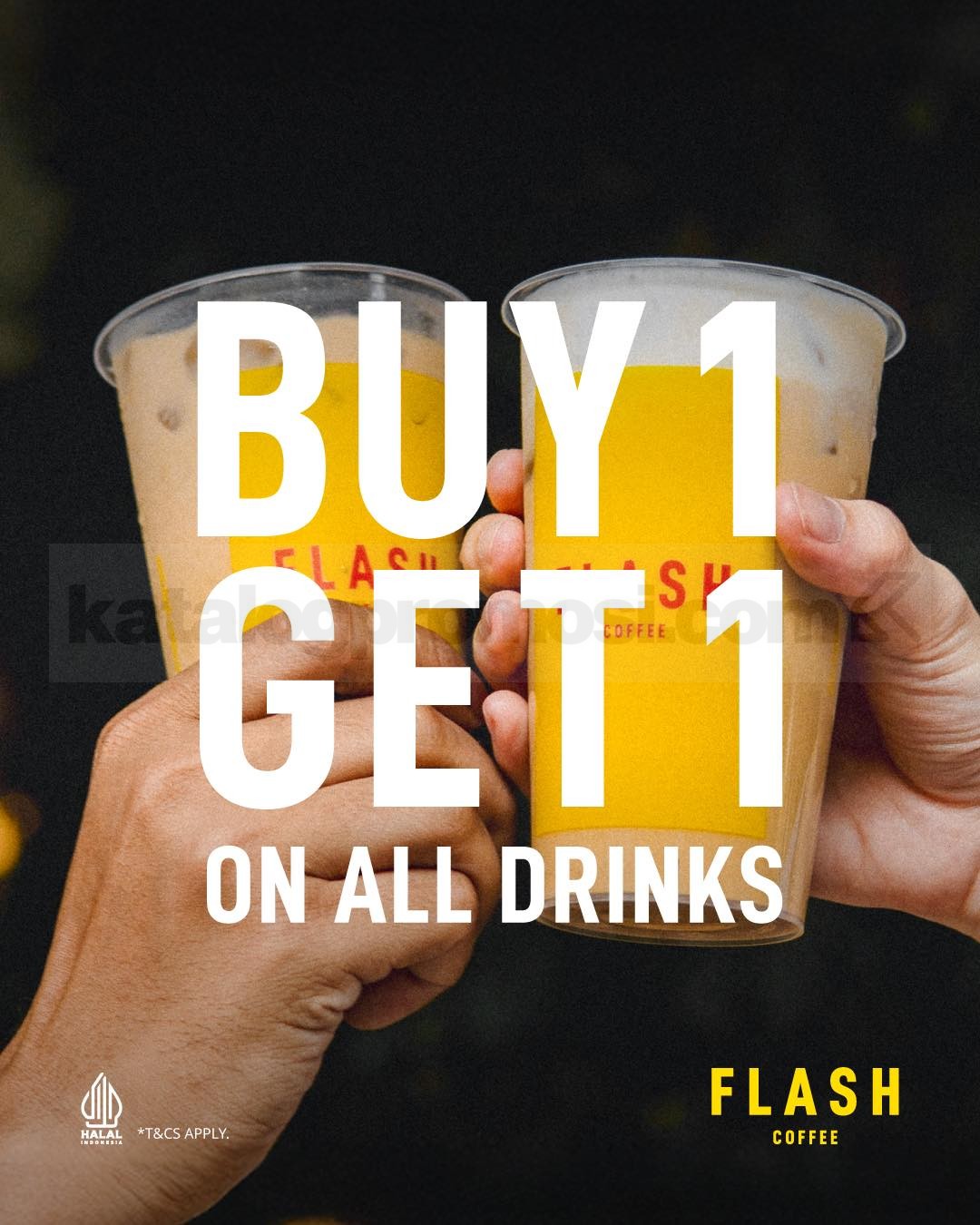 Promo Gajian FLASH COFFEE Buy 1 Get 1 All Drinks*