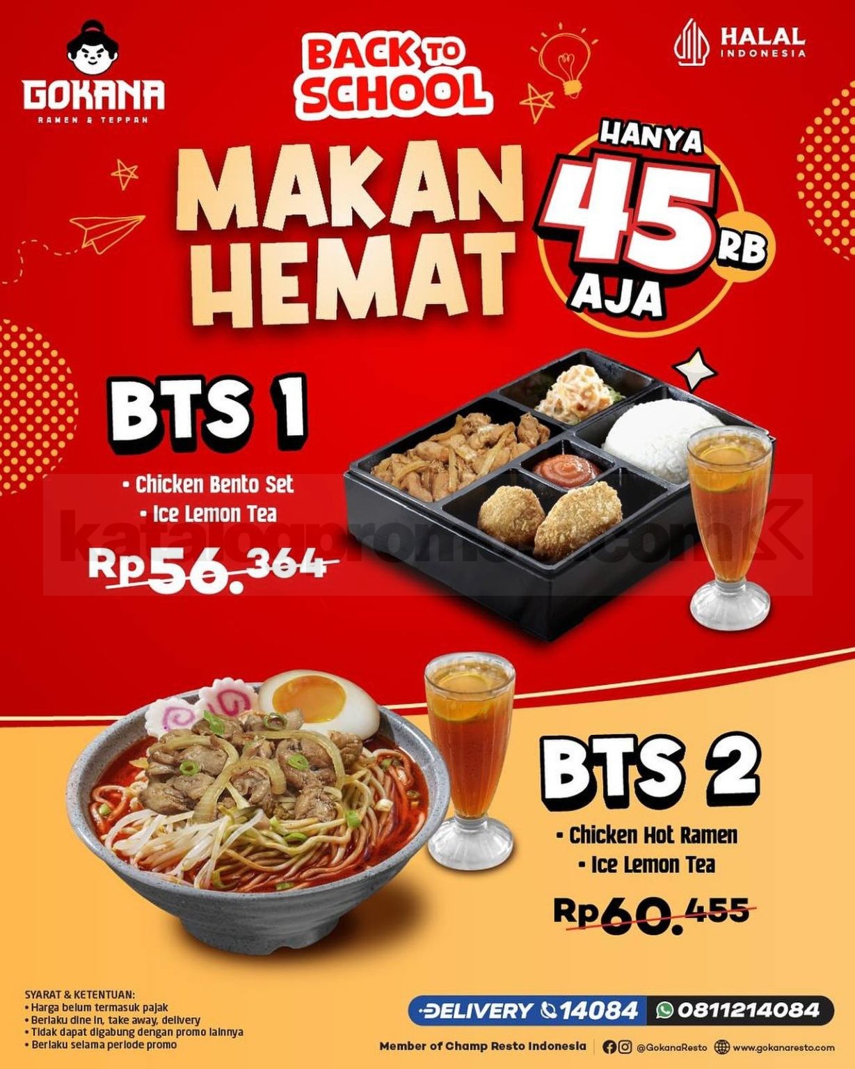 Promo GOKANA Back to School Menu Hemat Mulai Rp45.000 • SoPasti.Com