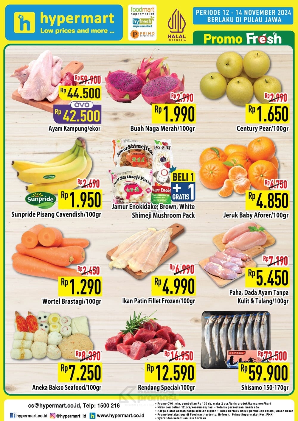 Promo HYPERMART WEEKDAY 11-14 NOVEMBER 2024 • SoPasti.Com