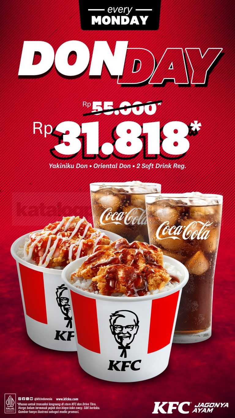 Promo KFC Don Day Paket Berdua cuma Rp31.818 • SoPasti.Com