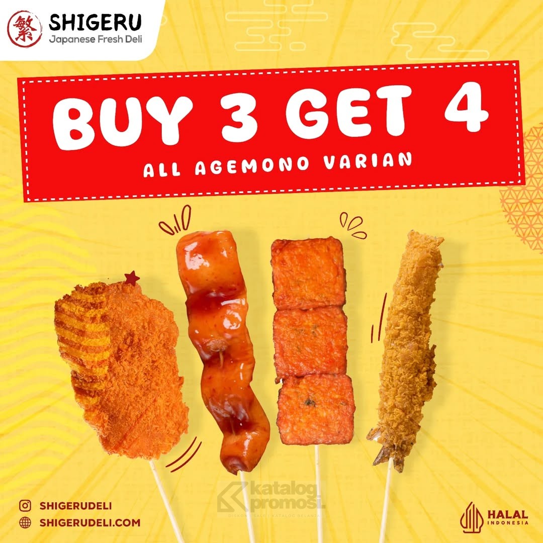 Promo SHIGERU BUY 3 GET 4 ALL VARIANT AGEMONO*