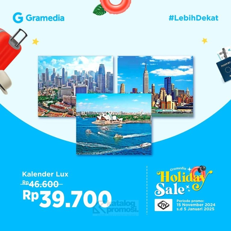 Promo Kalender 2025 di Gramedia Holiday Sale