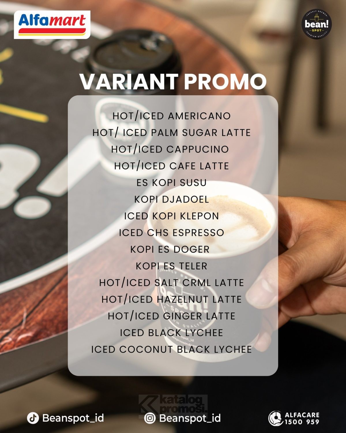 Promo BeanSpot Alfamart Rabu Ngopi! Minuman cuma Rp. 10K + Tebus Murah ...
