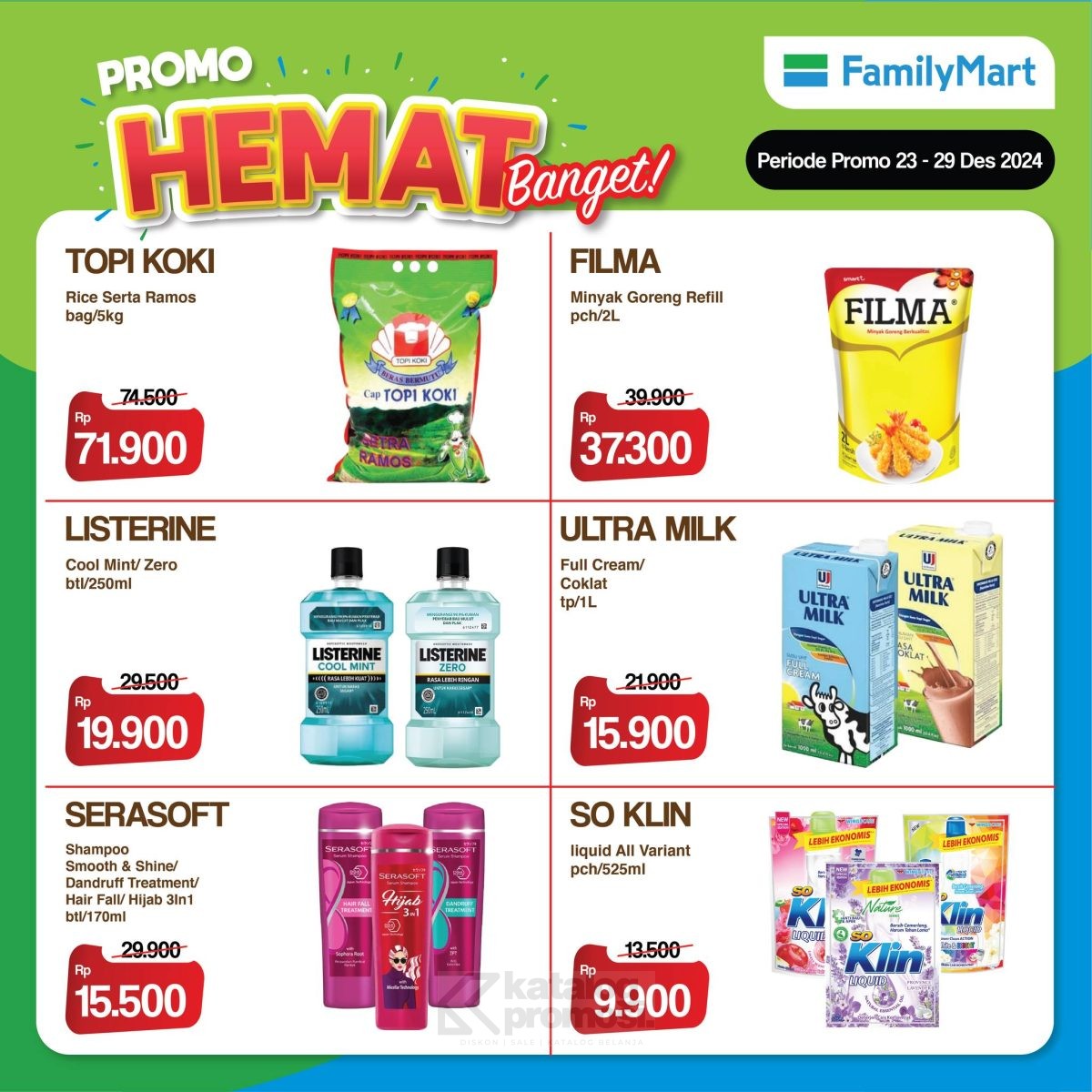 PROMO FAMILYMART HEMAT BANGET MINGGUAN 23-29 DESEMBER 2024 – SoPasti.Com