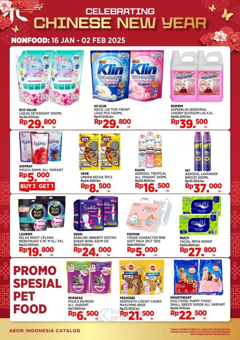Promo Aeon Store Indonesia Katalog Terbaru 16 Januari - 02 Februari 2025